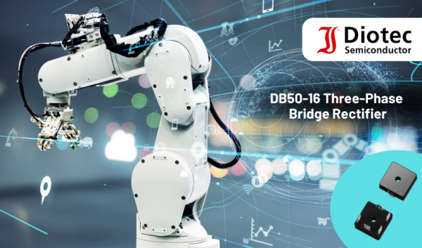 Diotec Offers Three-Phase Bridge Rectifier for Demanding Power Applications